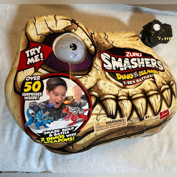 zuru | Toys | Zuru Smashers Dino Island Trex Battles Surprise Mini ...